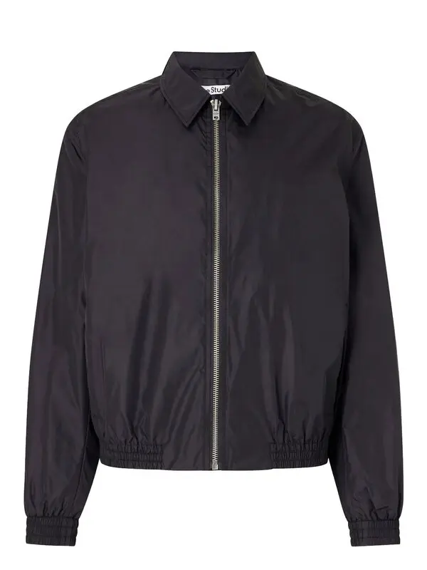 Acne Studios Okot Logo-print Nylon-taffeta Jacket - Black