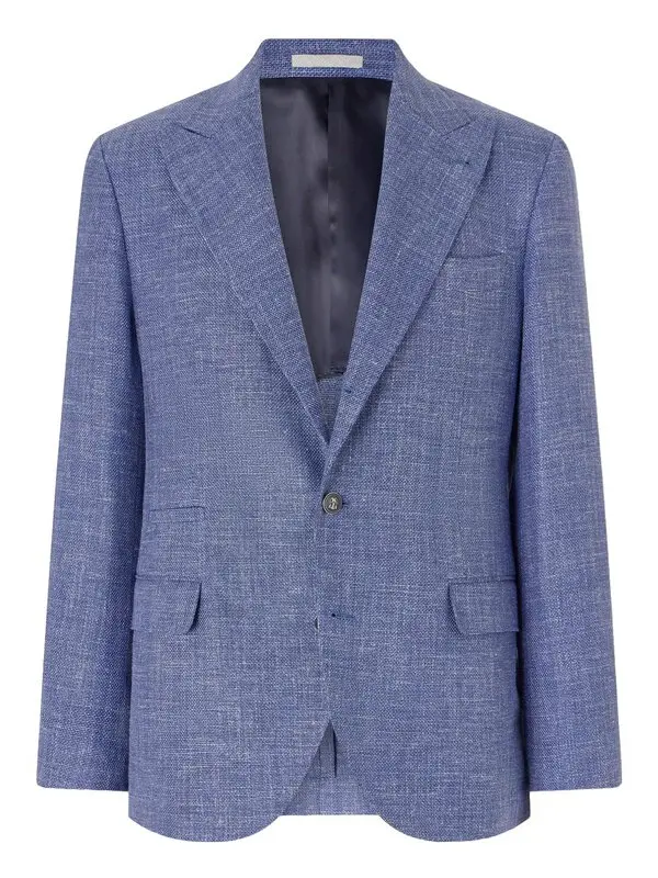 Brunello Cucinelli Wool-blend Suit Jacket - Blue