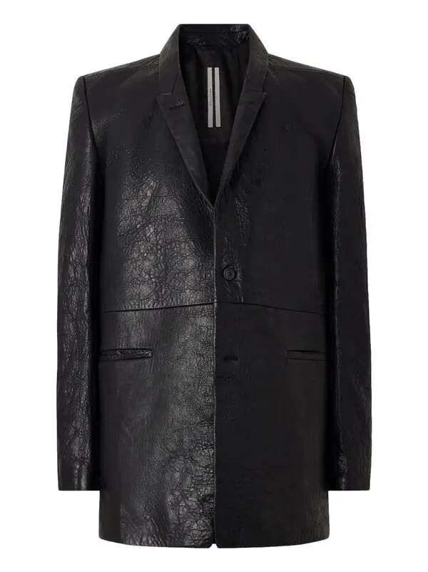 Rick Owens Concordian Textured-leather Jacket - Black