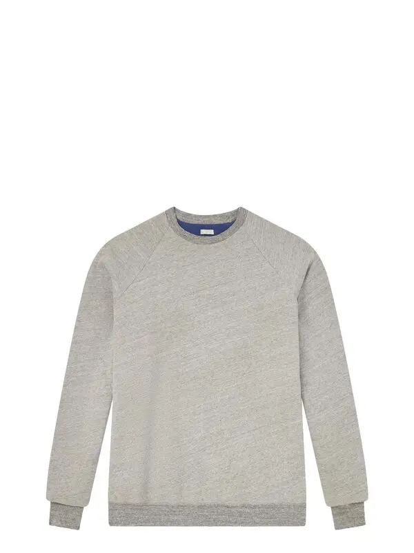 A.PRESSE Reversible Cotton-jersey Sweatshirt - Gray