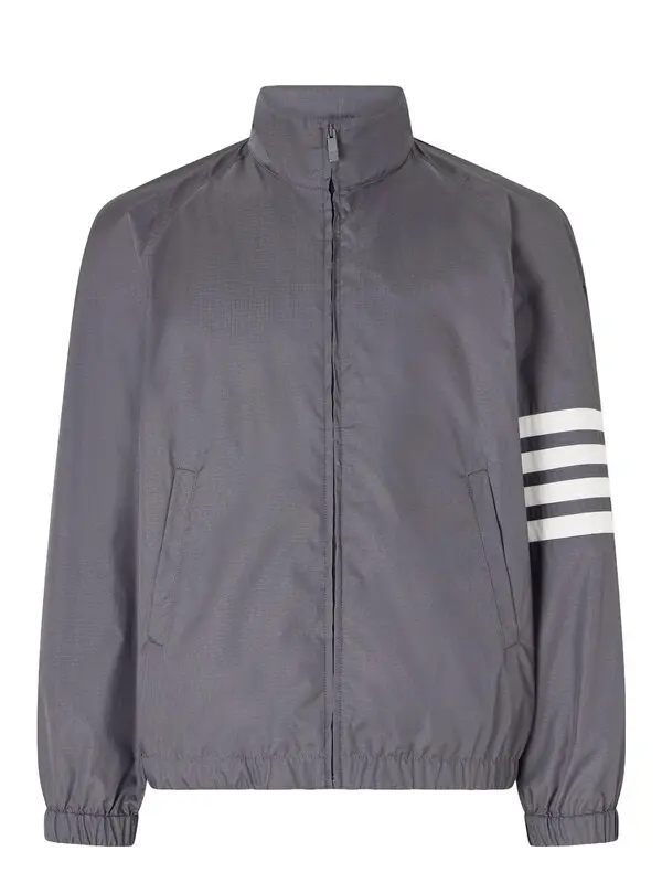 Thom Browne Striped Ripstop Track Jacket - Gray