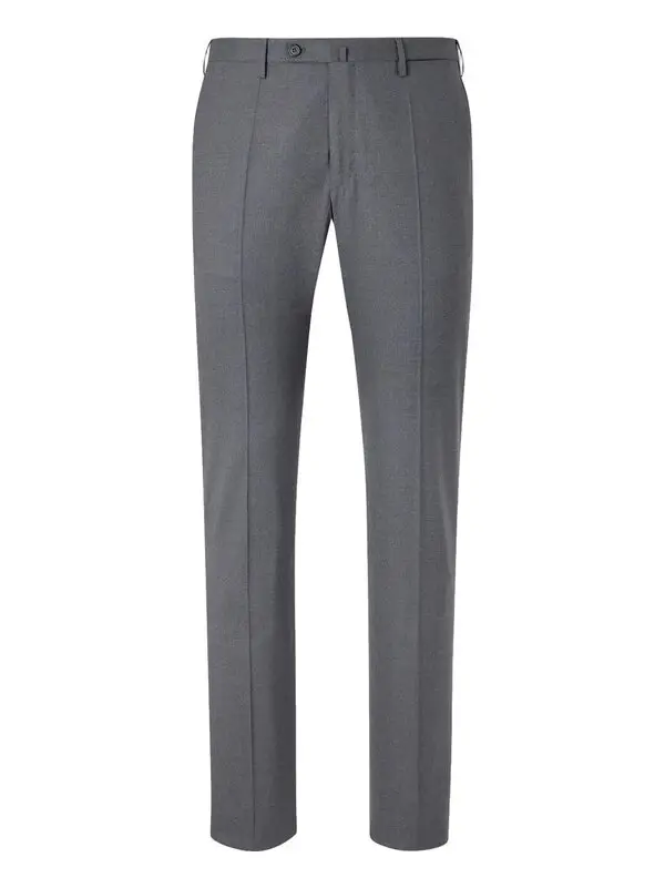 SLOWEAR Slim-leg Wool Trousers - Gray