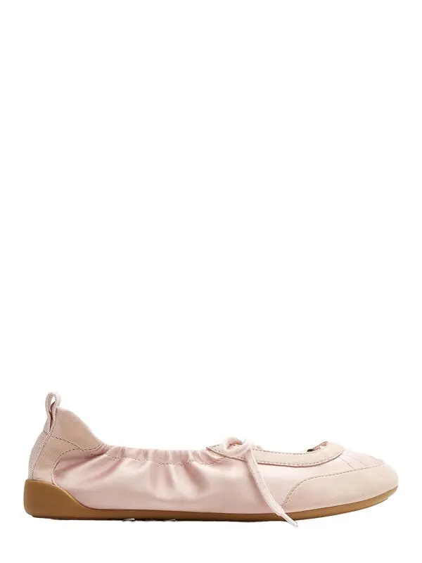 Chloé Kick Leather & Suede Sneakers - Light Pink