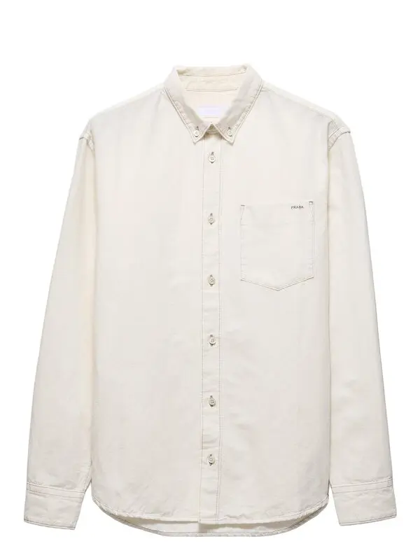 Prada Chambray Shirt - Ecru