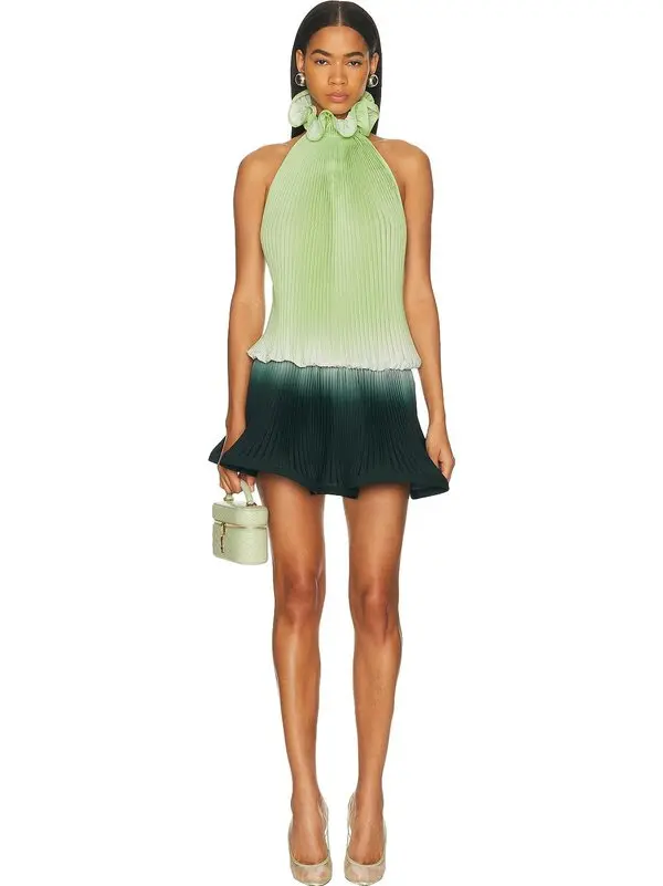 ROWEN ROSE Mini Dress - Green Degrade