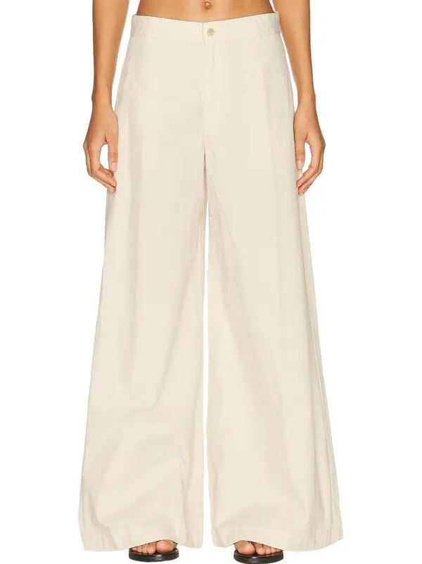 Polo Ralph Lauren Poplin Wide Leg Pant - Sand