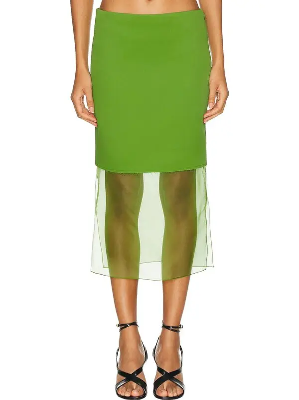 Khaite Sybil Skirt - Absinthe