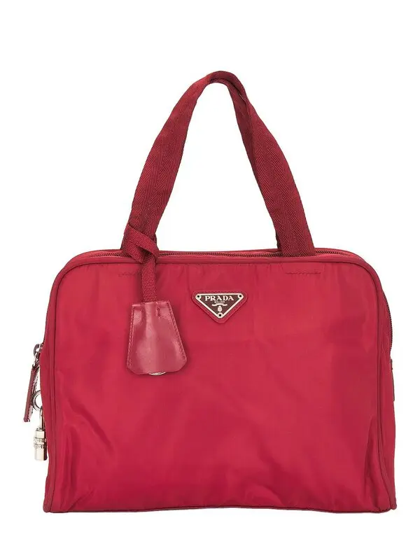Prada Tessuto Handbag - Red