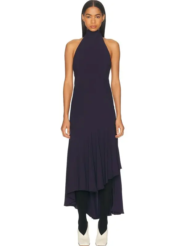 Alaïa Asymmetric Dress - Aubergine