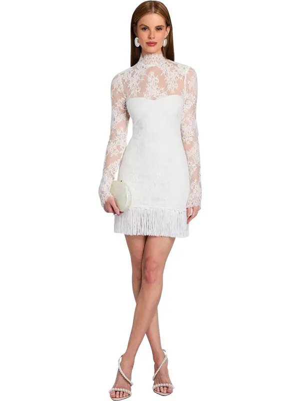 Retrofete Xylina Lace Mini Dress - Ivory