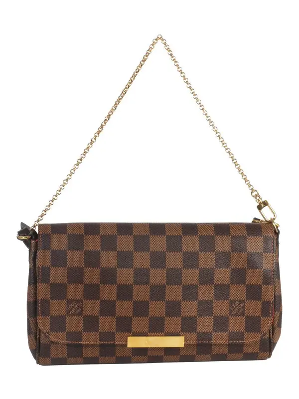 LOUIS VUITTON Damier Ebene Canvas Favorite Mm - Brown