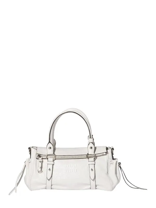 Miu Miu Nappa Leather Handbag - White