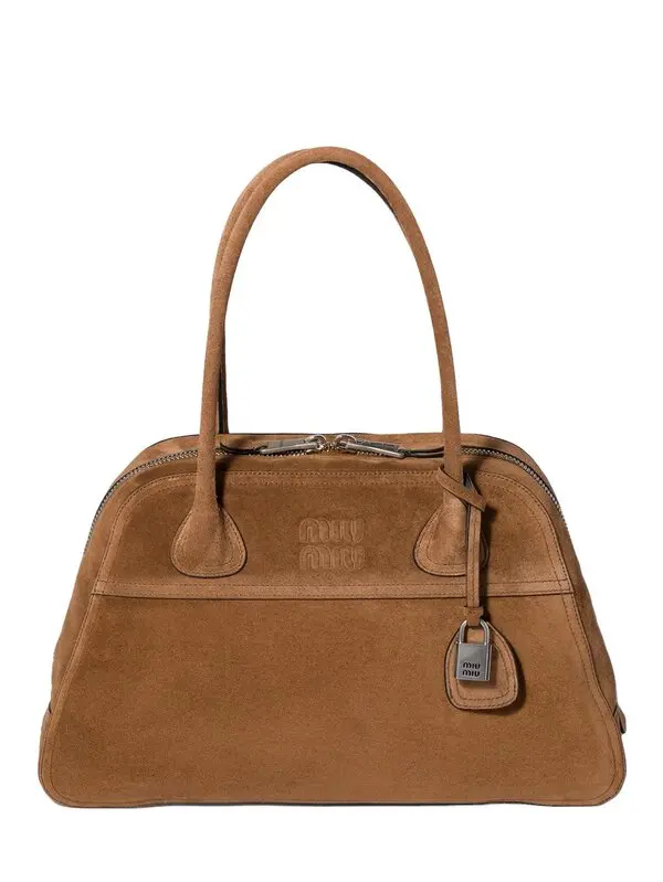 Miu Miu Vivant Suede Bag - Cocoa Brown