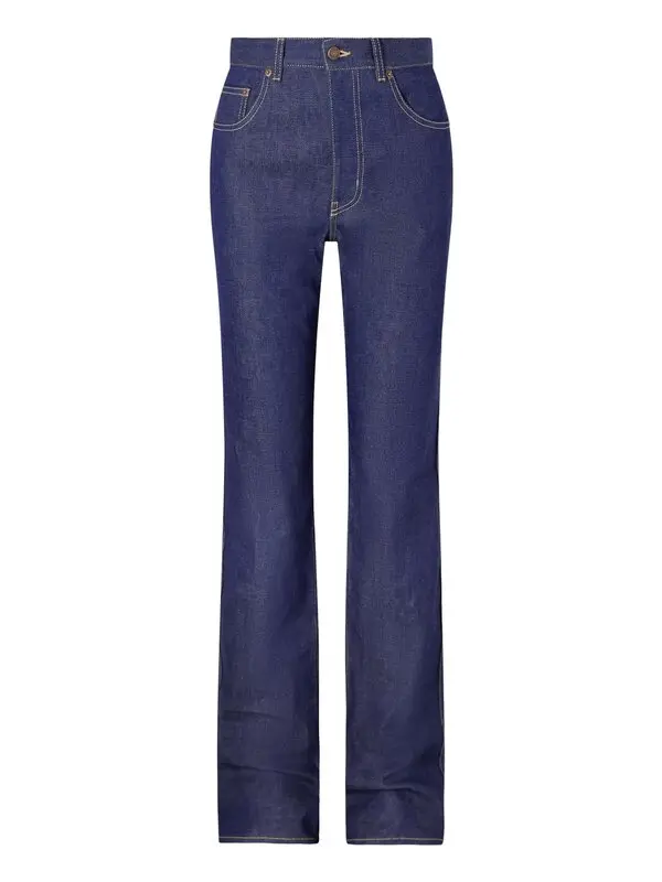 Chloé High-rise Slim-leg Jeans - Dark Denim