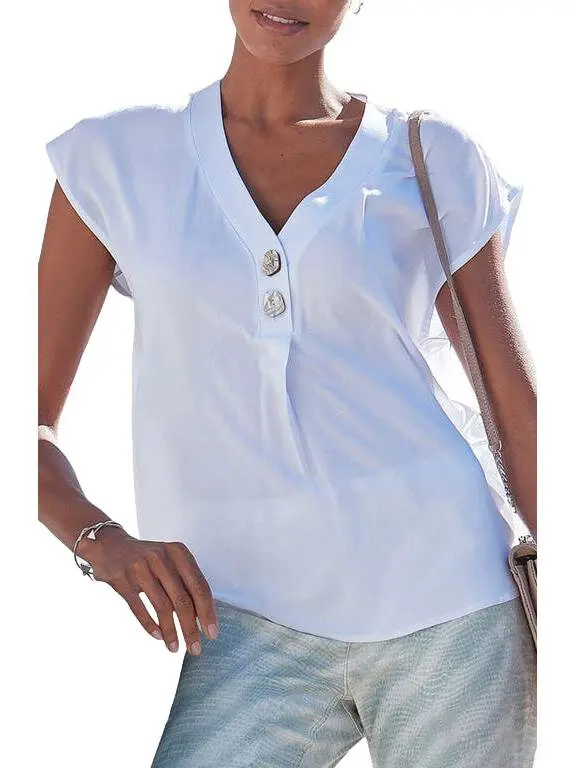 LASCANA Lightweight Ajour Sweater - White