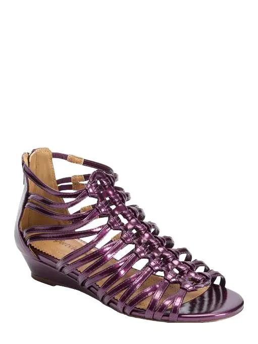 COMFORTVIEW The Helen Gladiator Sandals - Purple Metallic