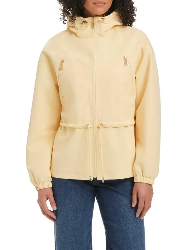 Kate Spade New York Crop Hooded Jacket - Butter