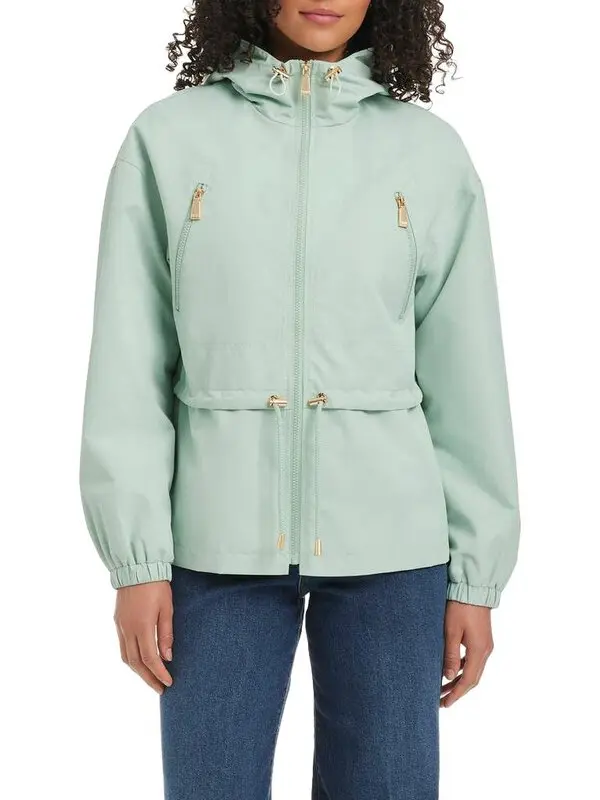 Kate Spade New York Crop Hooded Jacket - Frosted Aqua
