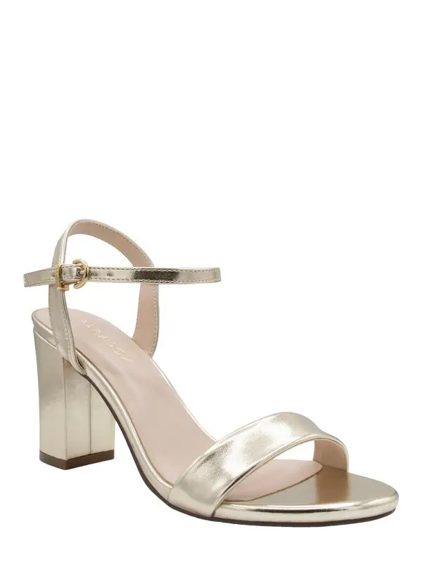 PARADOX LONDON PINK Harmonia Ankle Strap Sandal - Champagne