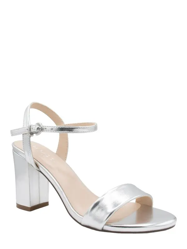 PARADOX LONDON PINK Harmonia Ankle Strap Sandal - Silver