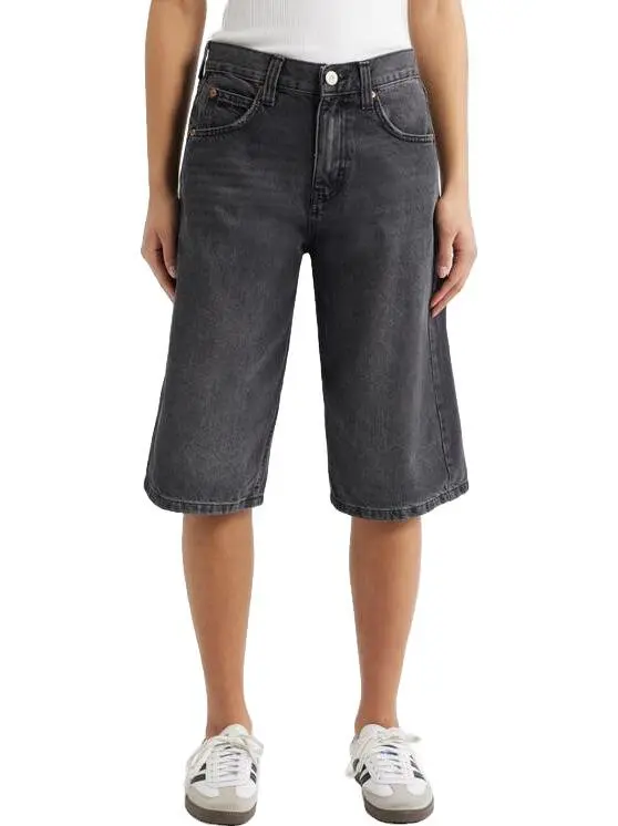 BDG URBAN OUTFITTERS Logan Denim Bermuda Shorts - Washed Black
