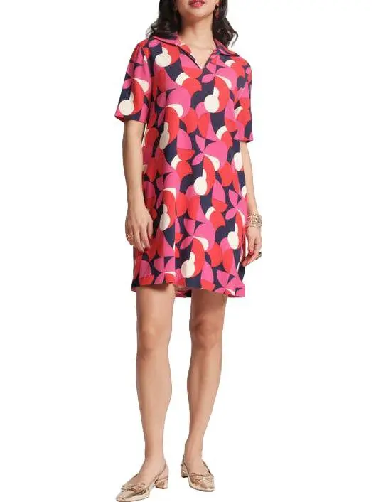 FRANCES VALENTINE Virginia Kaleidoscope Mini Dress - Pink/purple/multi