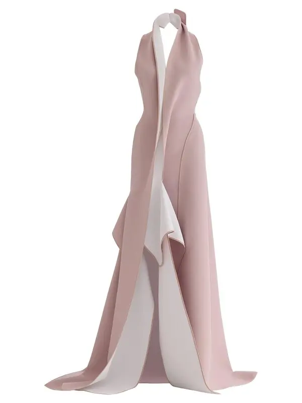 Maticevski Allude Pleated Gown - Light Pink