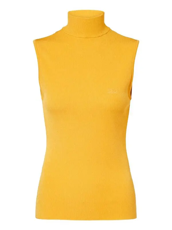 Loewe Double Ribbed-knit Top - Yellow