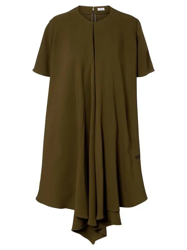Loewe Draped Minidress - Green