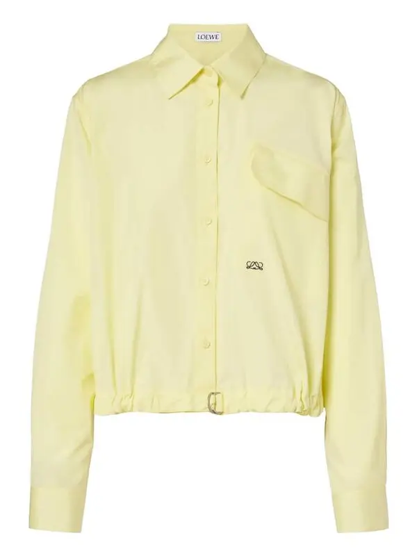 Loewe Double L Cotton Shirt - Yellow