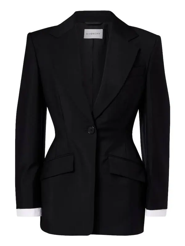 Givenchy Wool And Mohair Blazer - Black