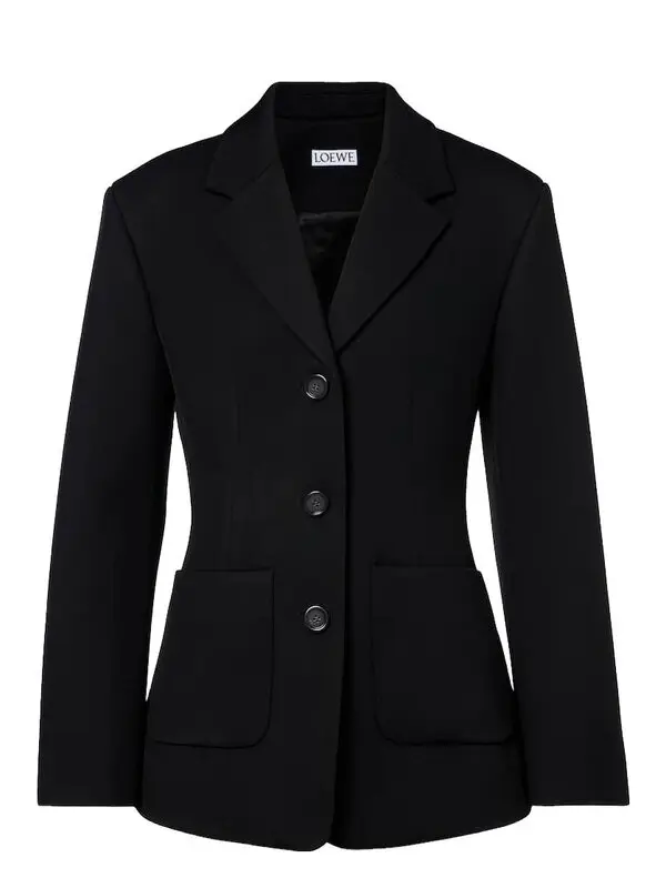 Loewe Wool-blend Jacket - Black