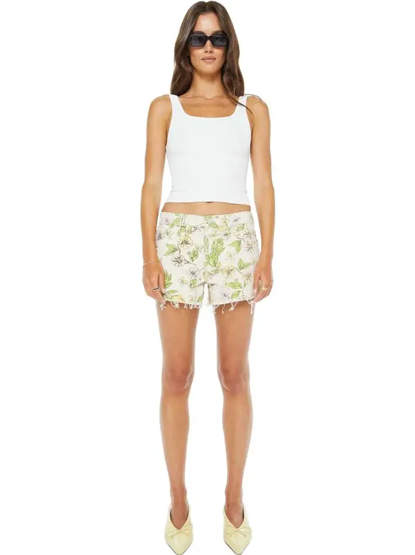 MOTHER The Dodger Short Fray Lemonade Stand - White