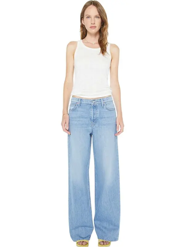 MOTHER The Rerun Zip Sneak Last Bite Jeans - Blue