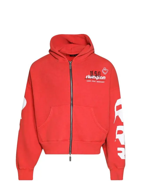 RIVINGTON ROI REBIS Membership Uso Zip Hoodie - Red