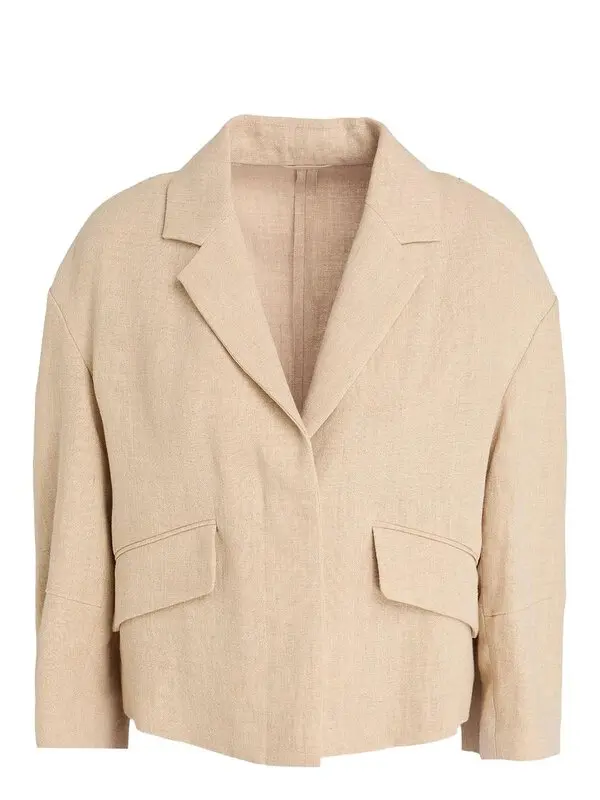 Brunello Cucinelli Linen Blazer - Sand