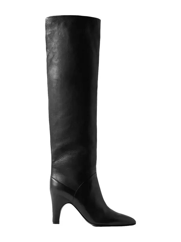 Gabriela Hearst Hana Leather Over-the-knee Boots - Black