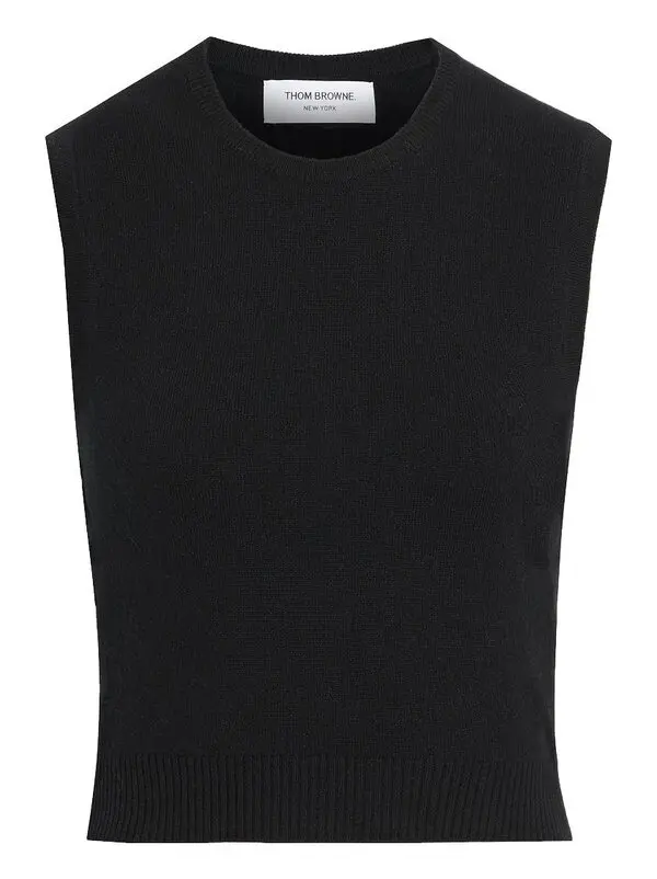 Thom Browne Cashmere Top - Black