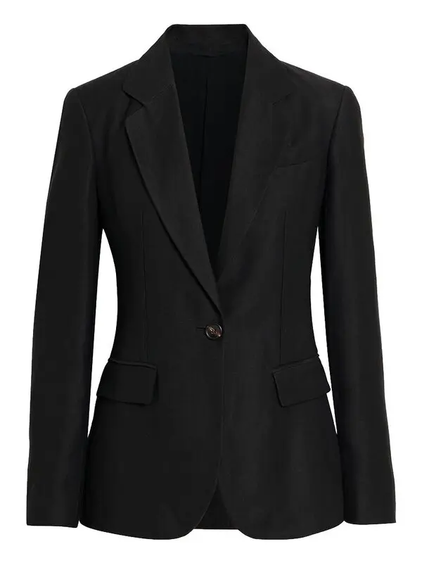 Brunello Cucinelli Bead-embellished Twill Blazer - Black