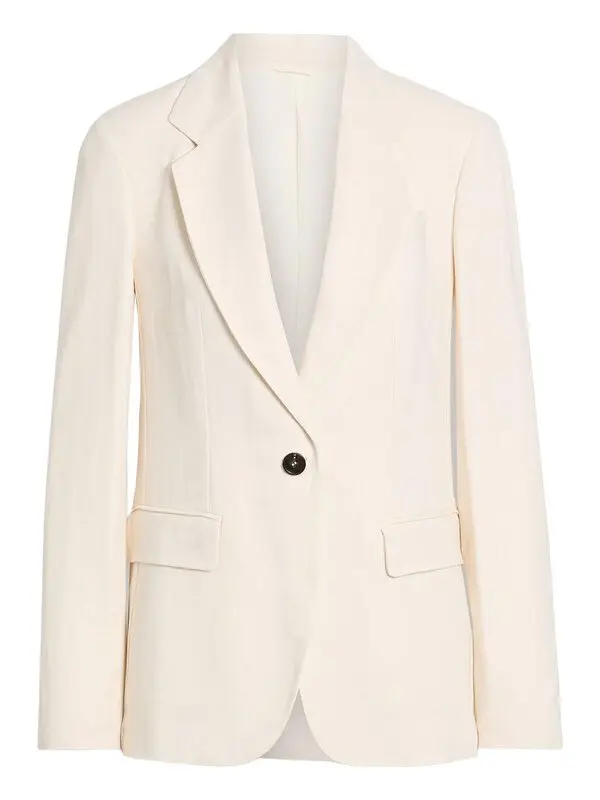 Brunello Cucinelli Twill Blazer - Ivory