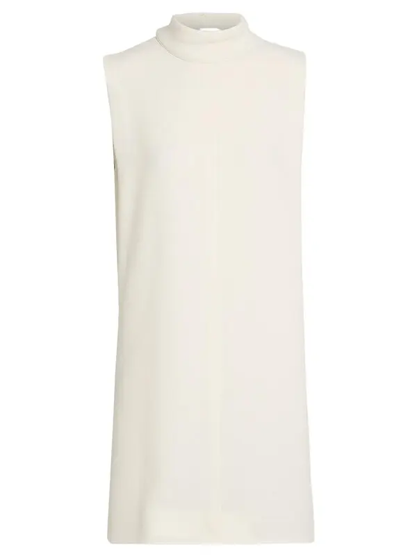 Victoria Beckham Crepe Mini Dress - Ivory