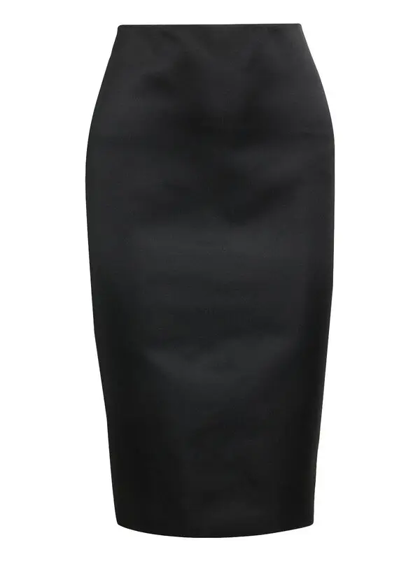 Victoria Beckham Cottonblend Skirt - Black