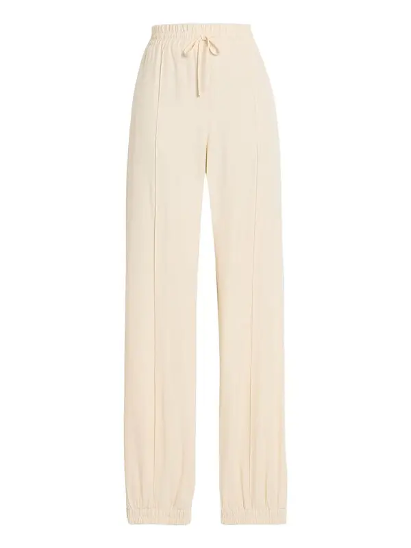 JIL SANDER Satin Track Pants - Cream