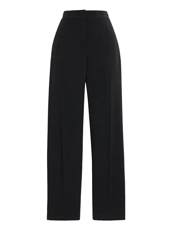 JIL SANDER Crepe Tapered Trousers - Black