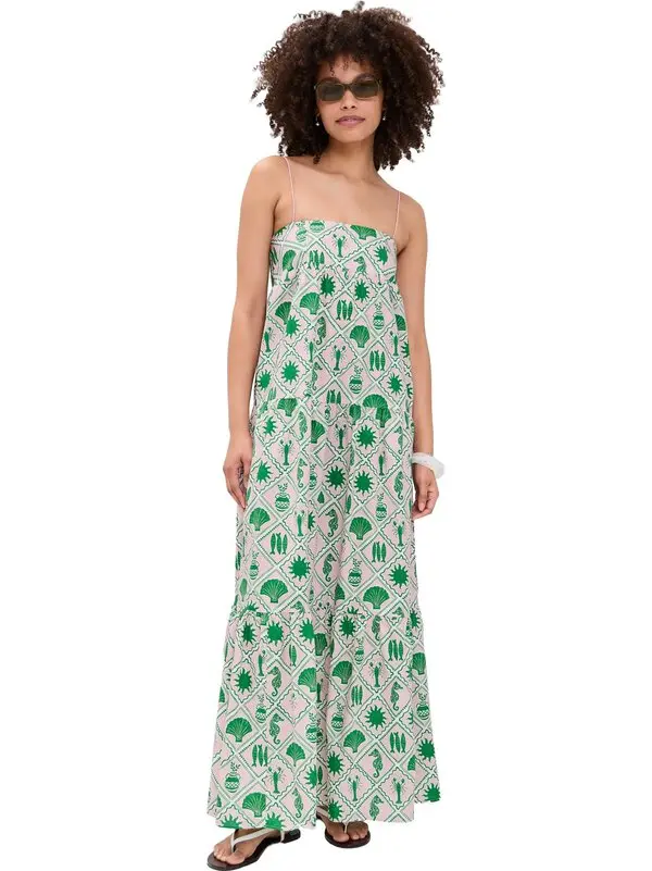 Show Me Your Mumu Long Weekend Maxi Dress - Coastal Collage