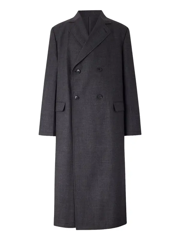 MFPEN Conference Double-breasted Wool Coat - Gray