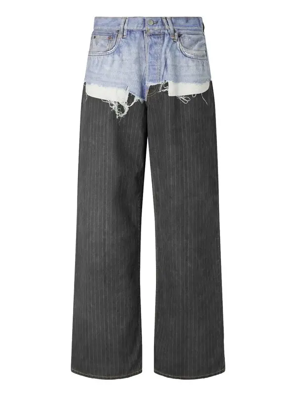 Acne Studios 1981 Straight-leg Trompe L'oeil Organic Jeans - Black