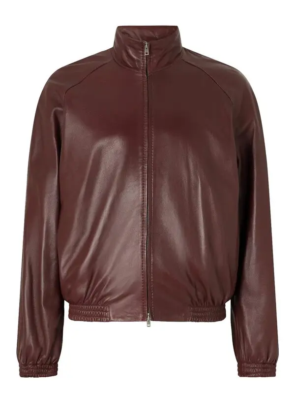 Acne Studios Lokot Leather Jacket - Burgundy