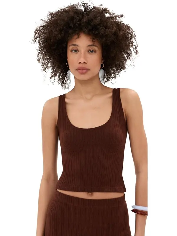 LE BOP Louise Tank - Chocolate