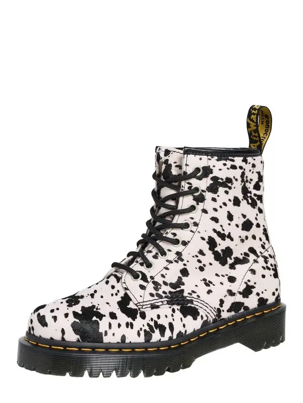 Dr. Martens 1460 Bex Dalmatian Boots - Cream/black